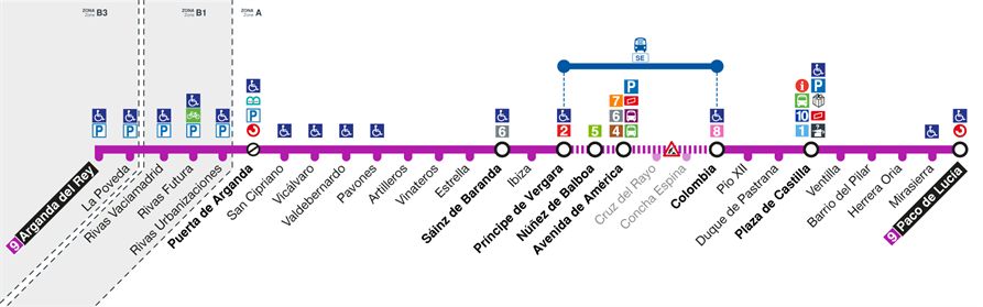 06/09/2023 La Comunidad de Madrid reabre mañana la Línea 9 de Metro ...