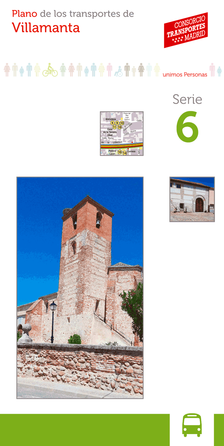 Plano de los transportes de Villamanta