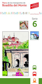 Plano de los transportes de Boadilla del Monte