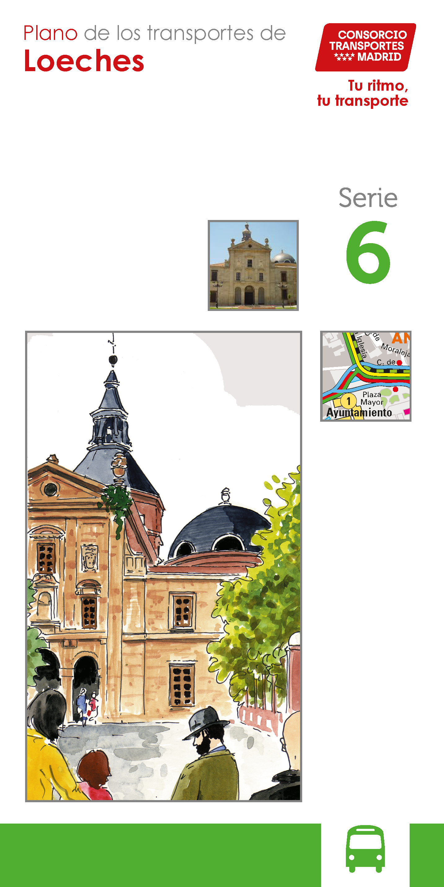 Plano de los transportes de Loeches